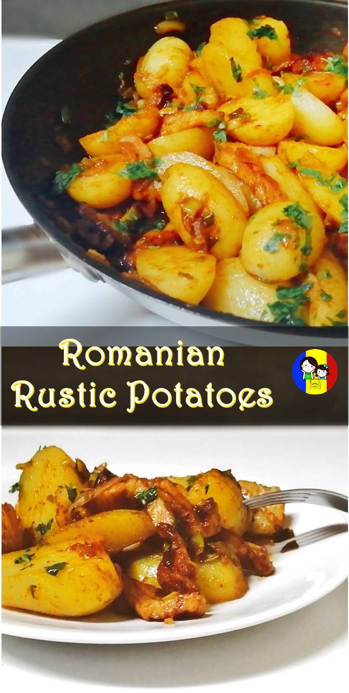 Easy peasy dinner – Romanian rustic bacon potatoes - RomanianCook